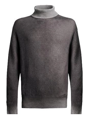ARAGONA Cashmere Turtleneck Sweater - Grey