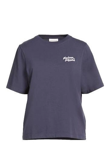Maison Kitsuné Embroidered Logo Cotton T-shirt - Navy