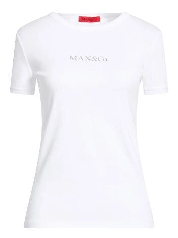 Max & Co. Cotton T-shirt With Logo Print - White