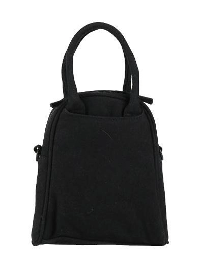 Y'S YOHJI YAMAMOTO Linen & Cotton Handbag - Black