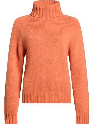 ARAGONA Cashmere Turtleneck - Orange
