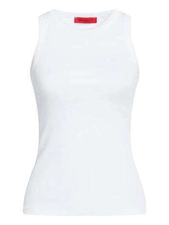 Max & Co. Ribbed Cotton Tank Top - White