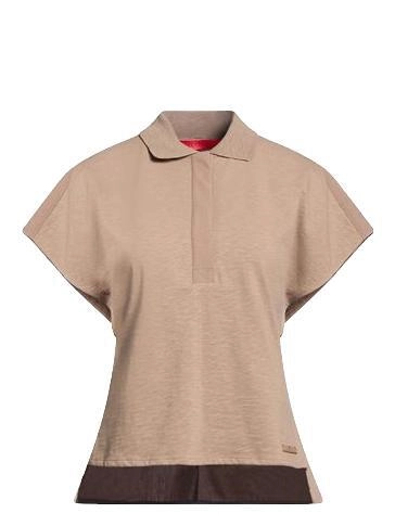 Max & Co. Cotton And Linen Blend Polo Shirt - Beige