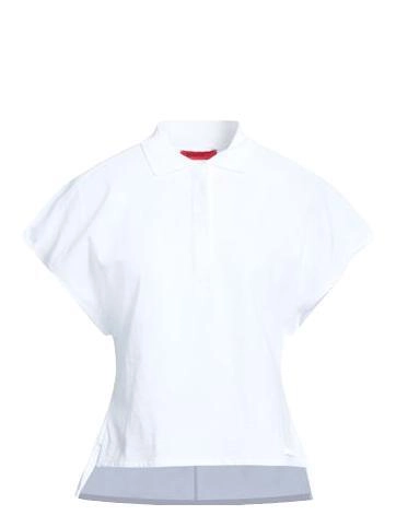 Max & Co. Cotton And Linen Blend Polo Shirt - White