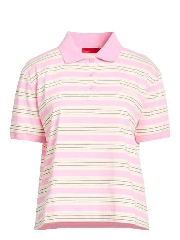 Max & Co. Striped Cotton Polo Shirt - Pink
