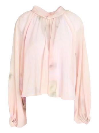 Max & Co. Floral Print Georgette Blouse - Pink