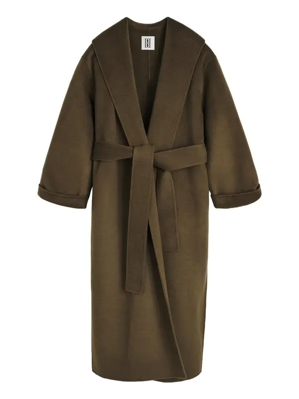 BY MALENE BIRGER Wool Blend Longline Coat - Hunt