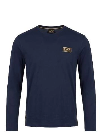 EA7 T-shirt Midnight Size Cotton - Blue