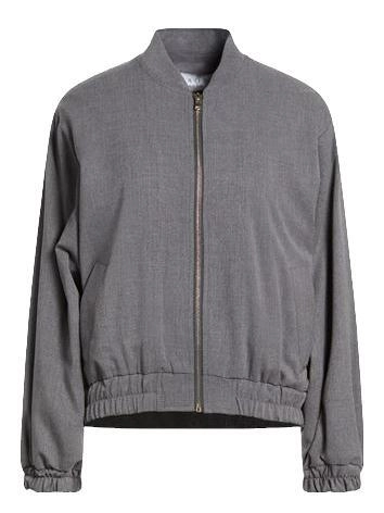 KAOS Bomber Jacket In Polyester, Viscose, And Elastane - Grey