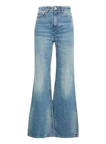 AMI Paris High Waisted Flared Jeans - Blue