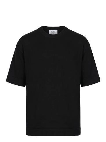 Alpha Studio Sweater Size Merino Wool - Black