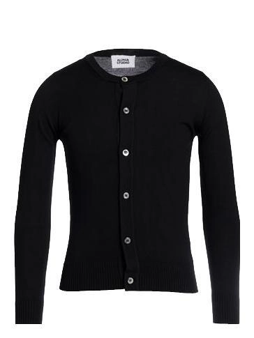 Alpha Studio Merino Wool Cardigan - Black