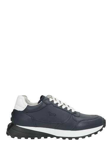 HARMONT & BLAINE Leather And Textile Low-top Sneakers - Navy