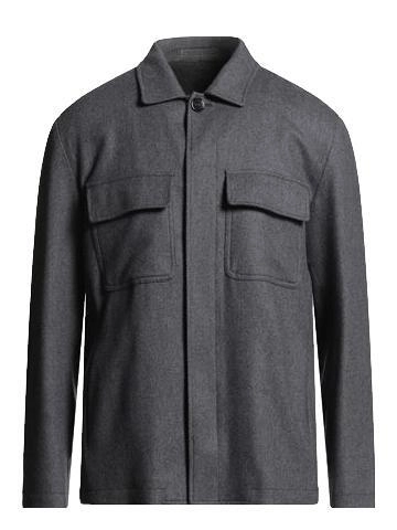 LARDINI Shirt Midnight Size Wool, Cashmere - Blue