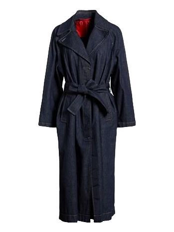 Max & Co. Cotton Elastane Denim Trench Coat - Blue