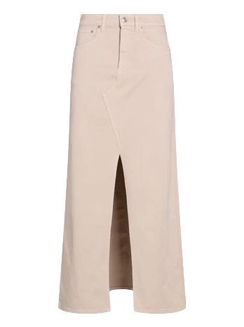 DEPARTMENT 5 Denim Cotton Elastane Skirt - Beige