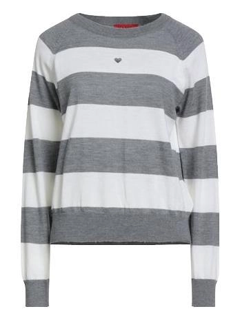 Max & Co. Virgin Wool Striped Sweater - Grey