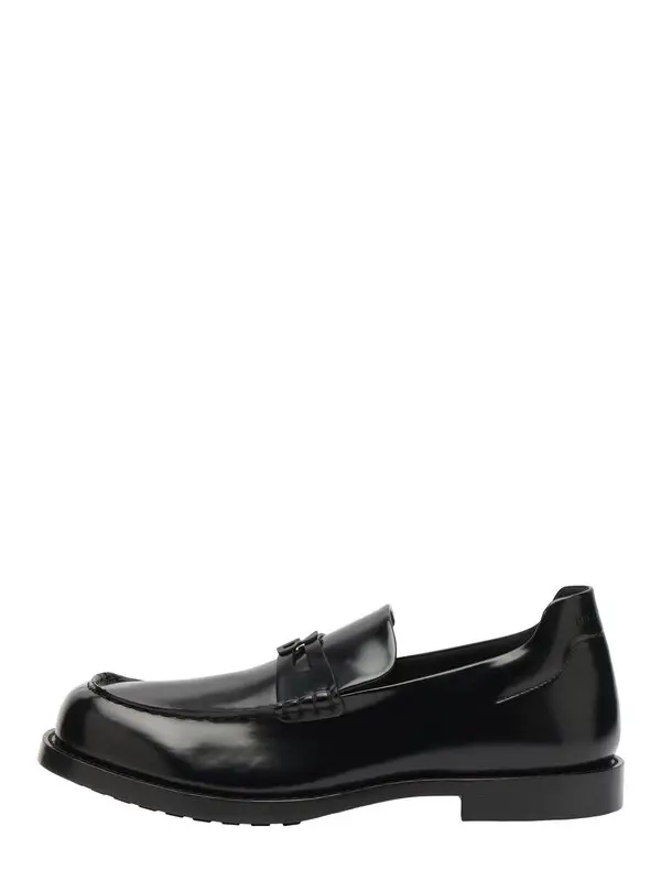 Balenciaga Leather Loafer - Black/black