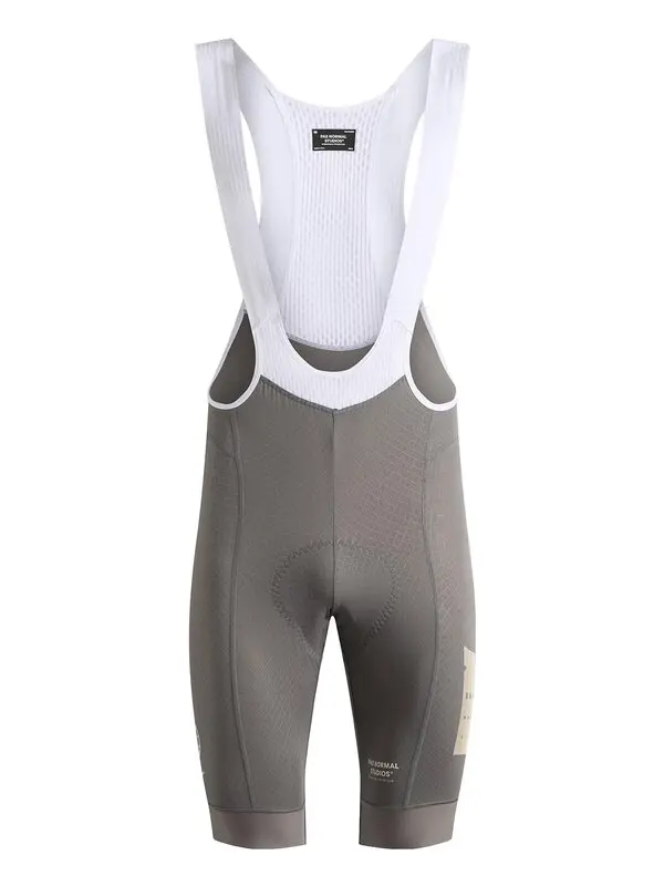 PAS NORMAL STUDIOS Mechanism Logo Bib Shorts - Medium Grey
