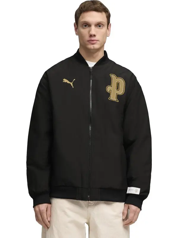 PUMA Manchester City 10th Anniversary Soccer Bomber Jacket - Black