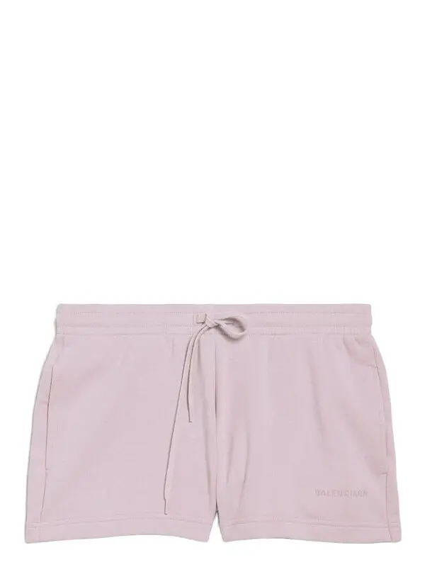 Balenciaga Regular Fit Fleece Shorts - Pink