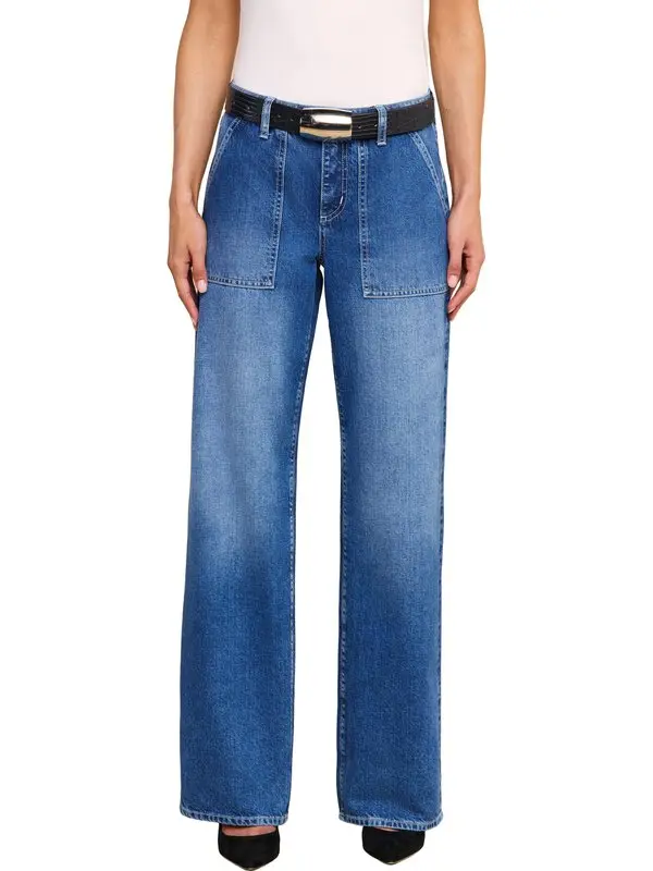 L'Agence Christel Wide-leg Jeans - Atlantis