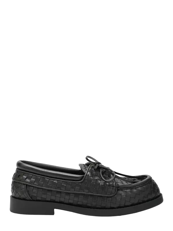 Bottega Veneta Pier Boat Shoes In Espresso Calfskin - Brown