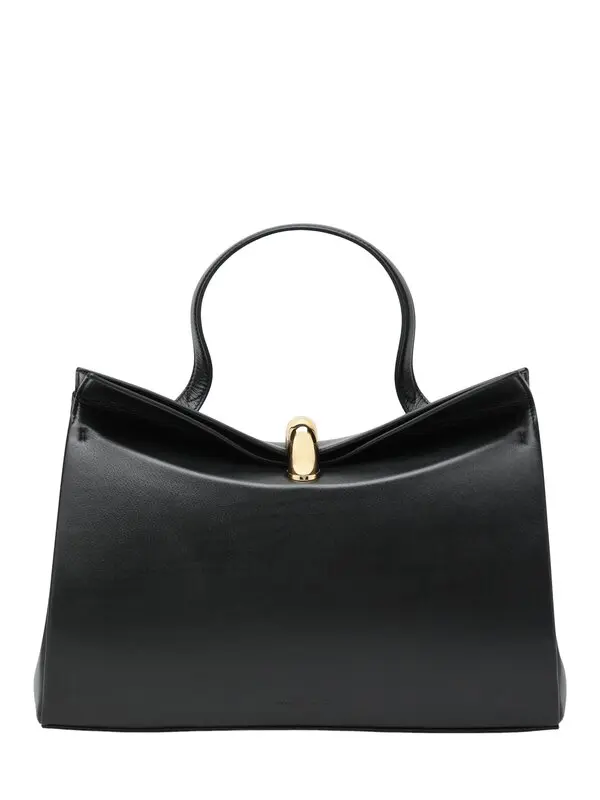 Jacquemus Le Valerie Handbag In Calf Leather - Black
