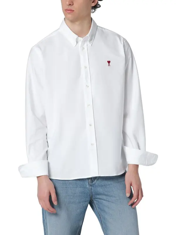 AMI Paris De Coeur Shirt - White