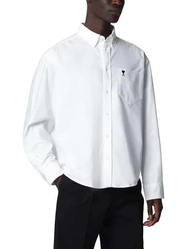 AMI Paris De Coeur Shirt - White