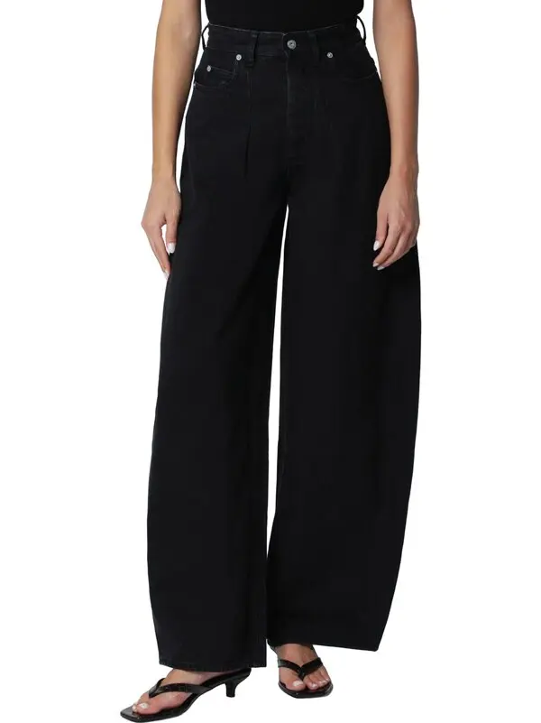 Jacquemus High-waisted Wide Leg Jeans - Black