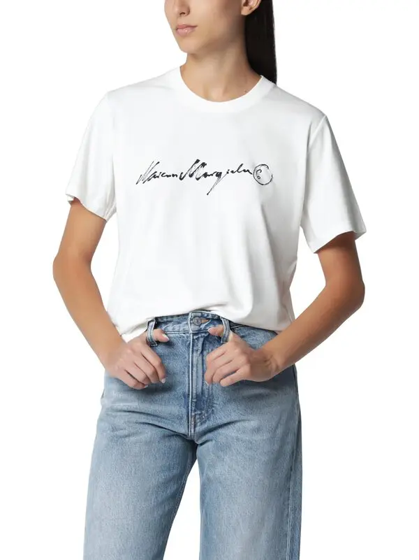 MAISON MARGIELA Logo Print T-shirt - White