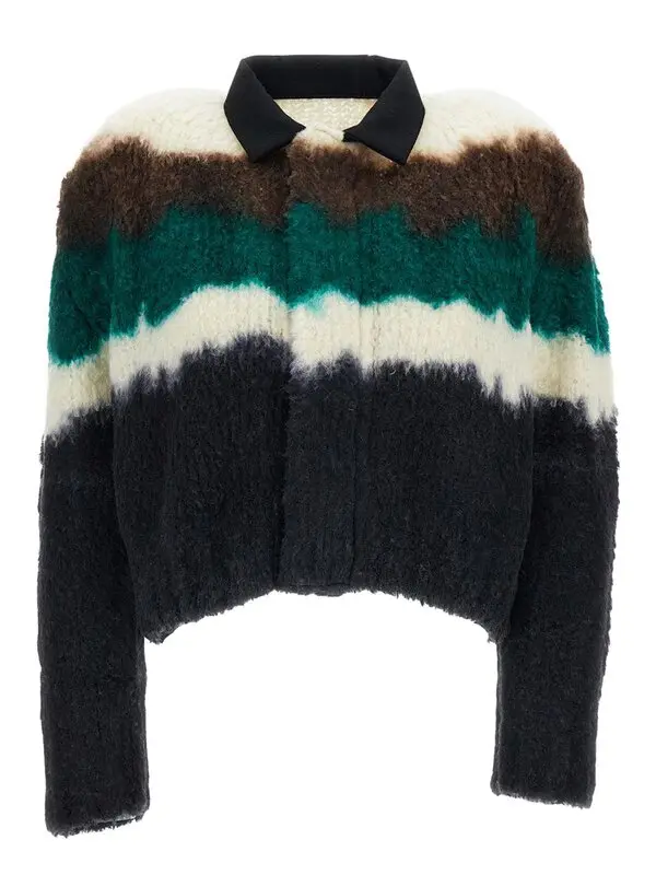 Sacai Chusen-dyed Knit Cardigan - Multicolore