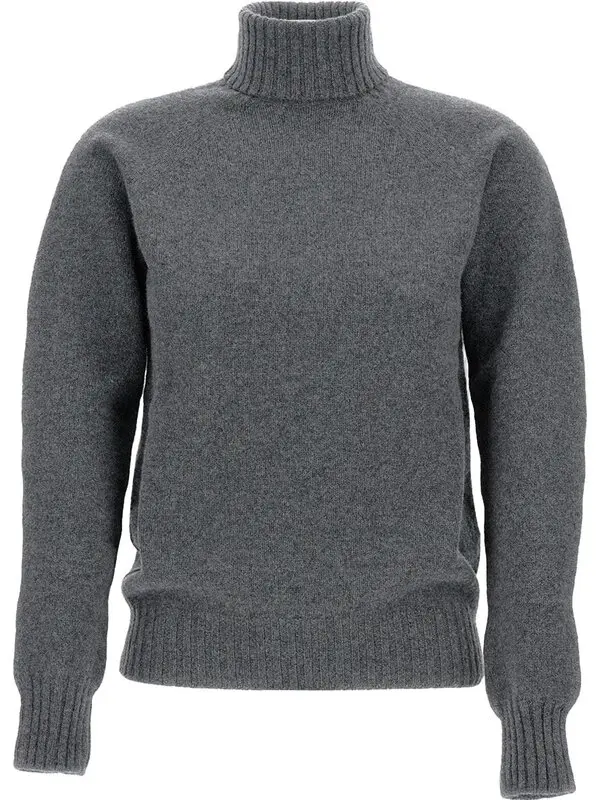 DRUMOHR Wool Turtleneck Sweater - Grigio