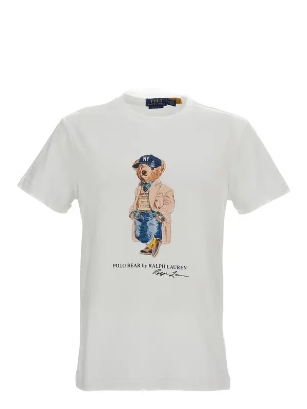 Polo Ralph Lauren Maglietta Polo Bear - Bianco