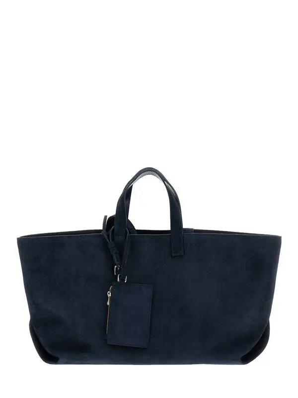 A.p.c. Le Drummer Suede Leather Bag - Blue