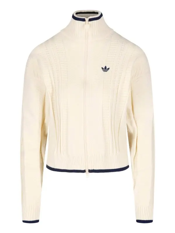 Adidas Firebird Zip Cardigan - Cream