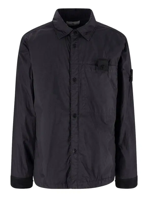 Stone Island Crinkle Reps Ny Jacket - Black