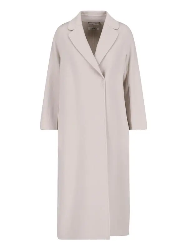 Max Mara Esturia" Virgin Wool Coat - Cream