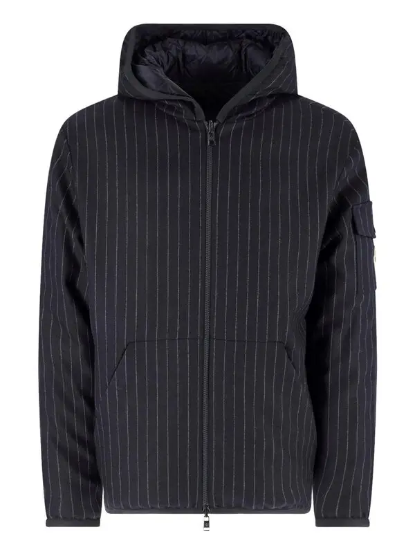 Moncler Reversible "ceze" Down Jacket - Blue