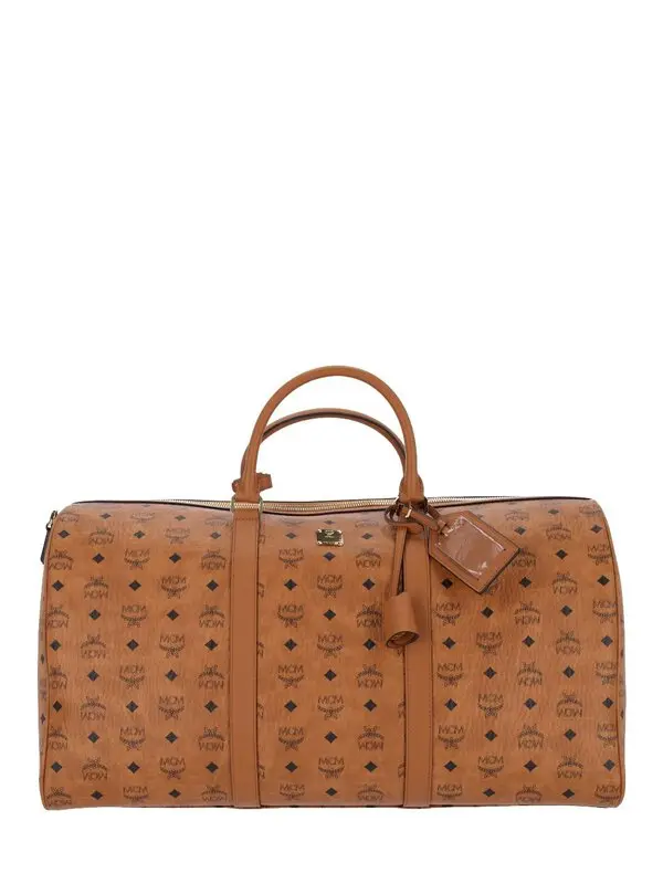 Mcm Ottomar Weekender Bag - Brown