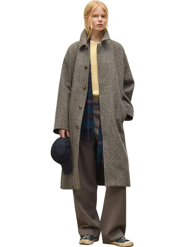 Johnstons Of Elgin Brodie Wool Car Coat - Brown