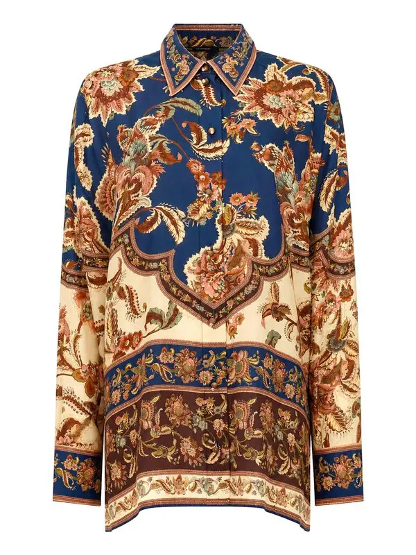 Zimmermann Aster" Printed Silk Shirt - Multicolour