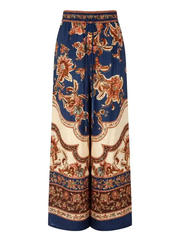 Zimmermann Aster" Wide Leg Printed Trousers - Multicolour