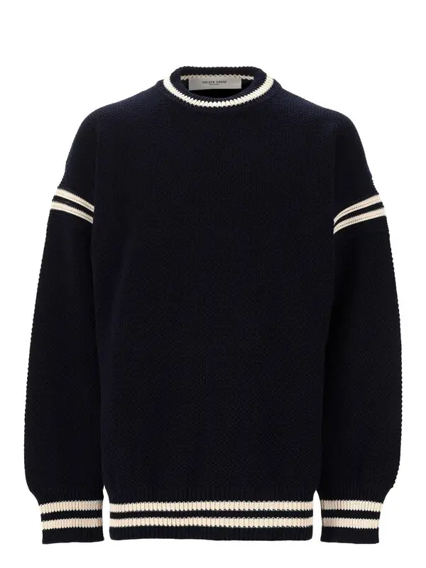 GOLDEN GOOSE Maglione Boxy - Blue