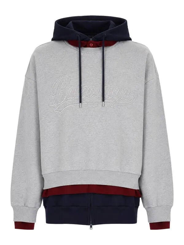 Balenciaga Multilayered Hoodie - Grey