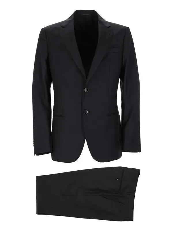 Giorgio Armani Soho Two-piece Wool Suit - Charcoal