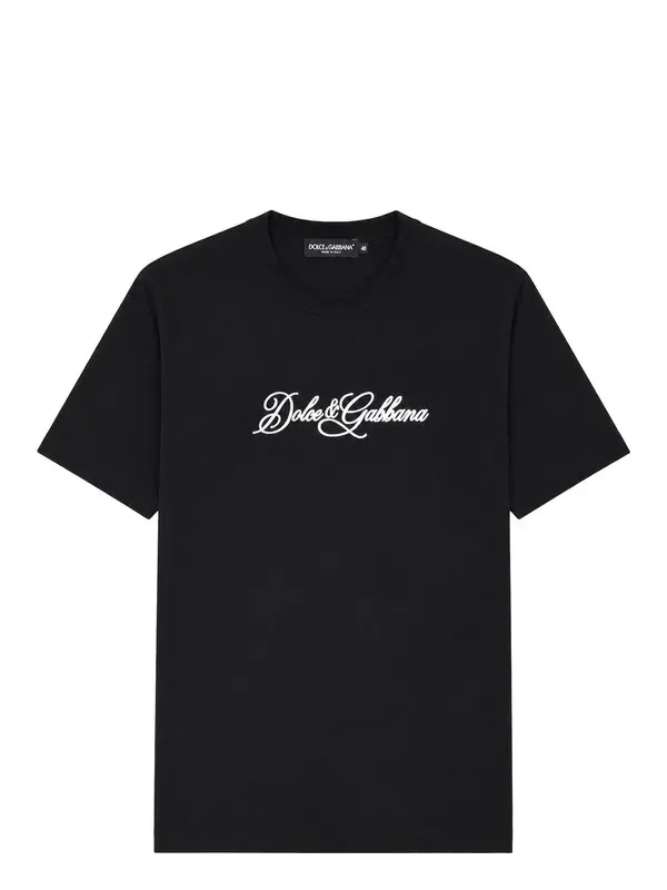 Dolce & Gabbana T-shirt In Cotone - Black
