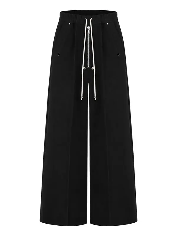 Rick Owens Wide Leg Trousers - Black