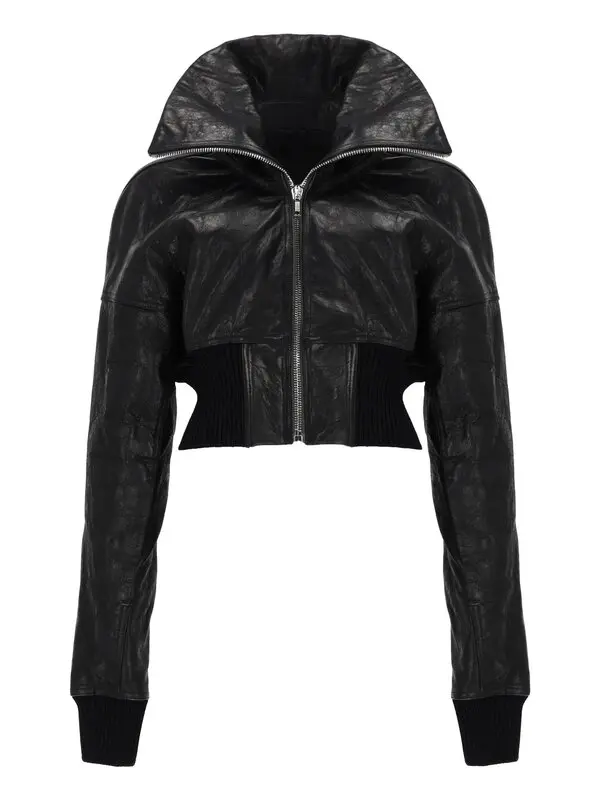 Rick Owens Dracuflight Cropped Jacket - Black